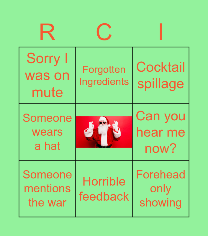 RCI Bingo Card