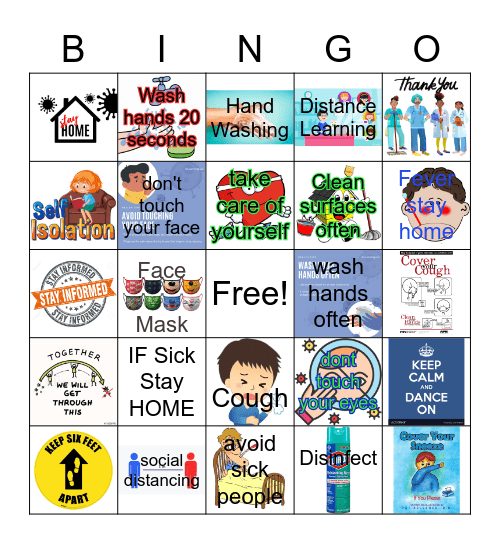 COVID Bingo Card