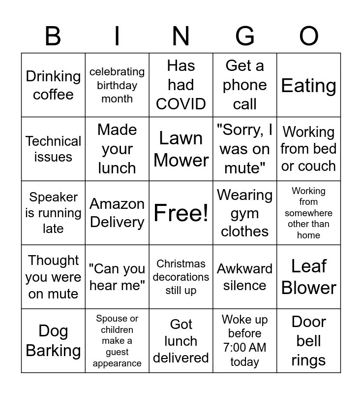 CAS Kick-off Bingo Card