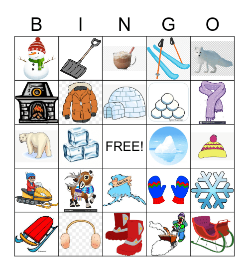 SNOW BINGO Card