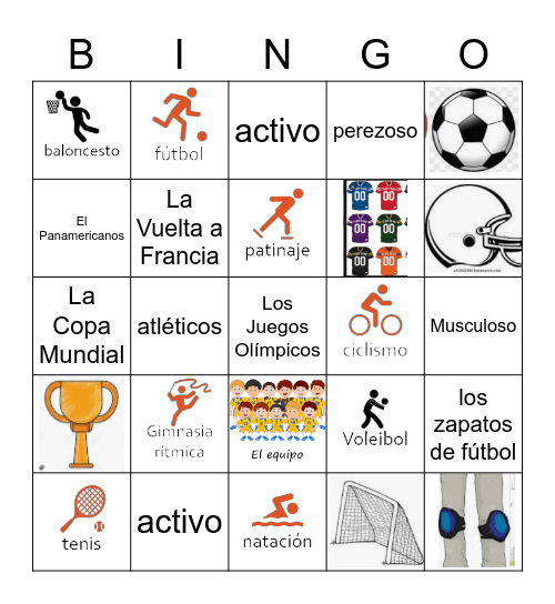 LOS DEPORTES Bingo Card