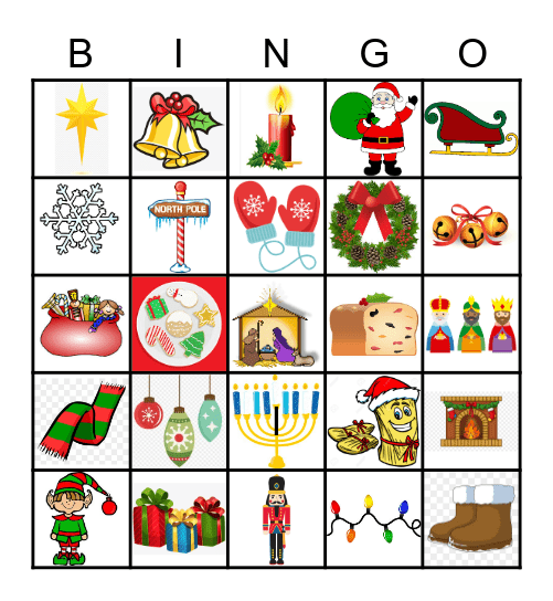 Feliz Navidad y Feliz/Próspero Año Nuevo Bingo Card