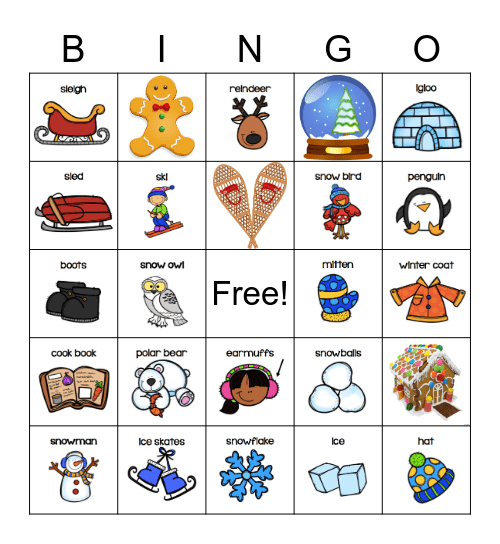 Winter Bingo Card