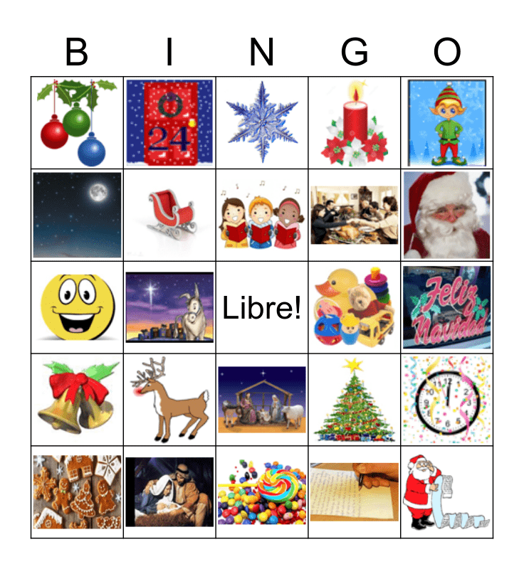 La Navidad Bingo Card