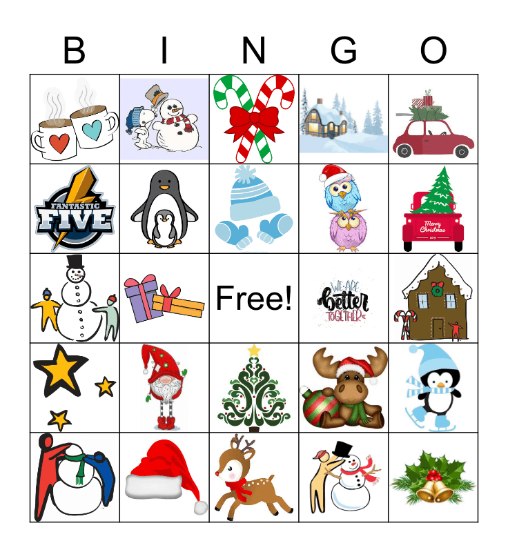 7C Holiday Party BINGO Card