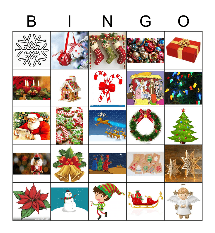 Navidad Bingo Card