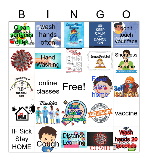 COVID Bingo Card