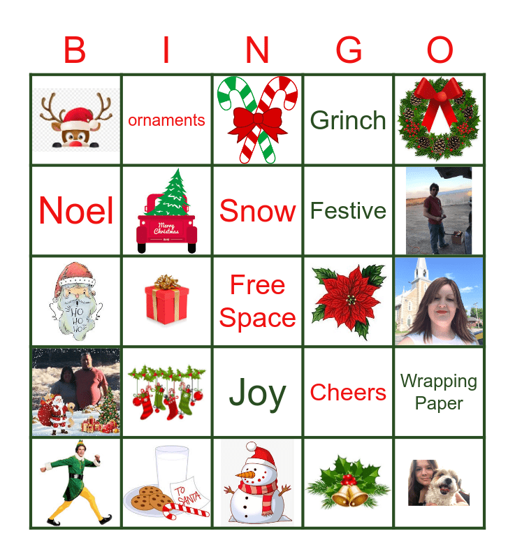 Santa's Bingo Card