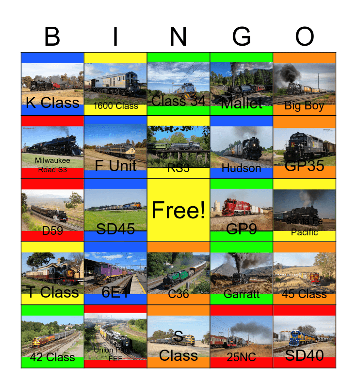 Grassland Bingo Card