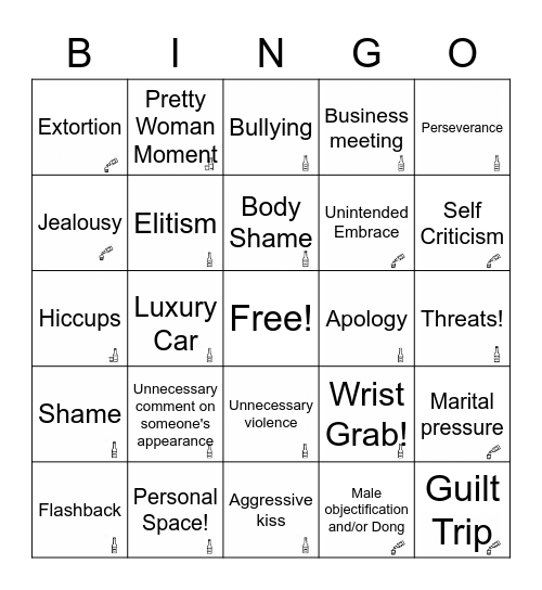 KDrama Bingo Card