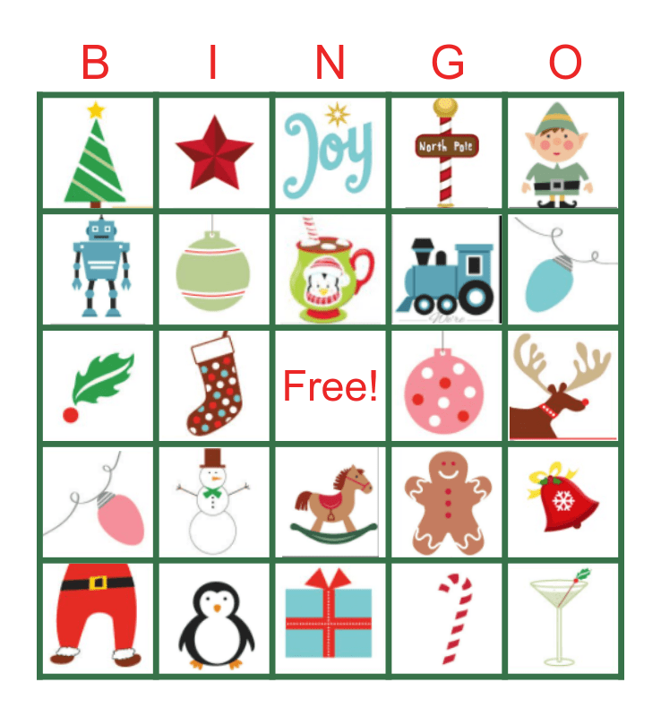 Op Ex Holiday BINGO Card