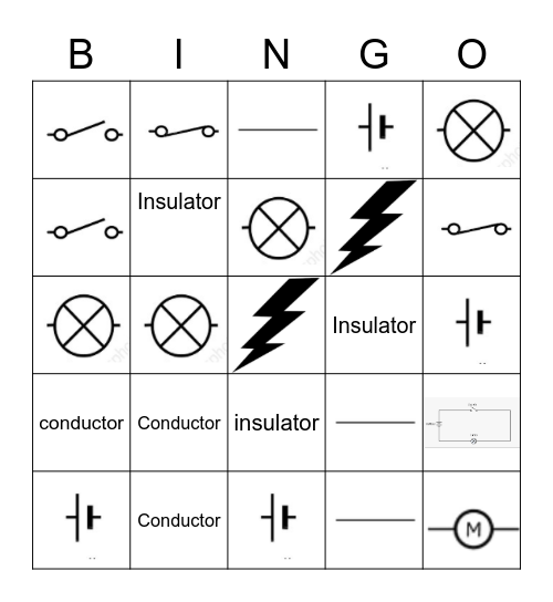Circuits Bingo! Bingo Card