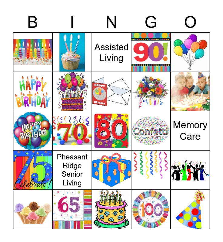 HAPPY BIRTHDAY Bingo Card