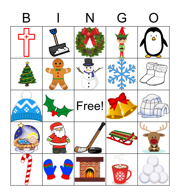 Post Christmas Break Bingo Card