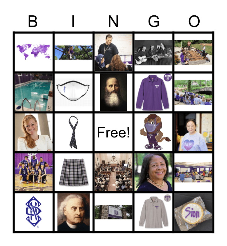 Sion Bingo Card
