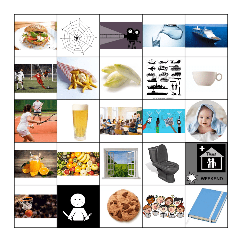 Woordenschat thema 2 - Het-woorden Bingo Card