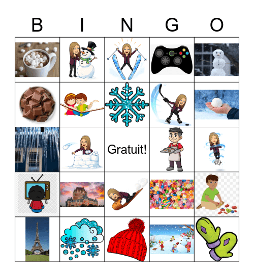 L'hiver Bingo Card
