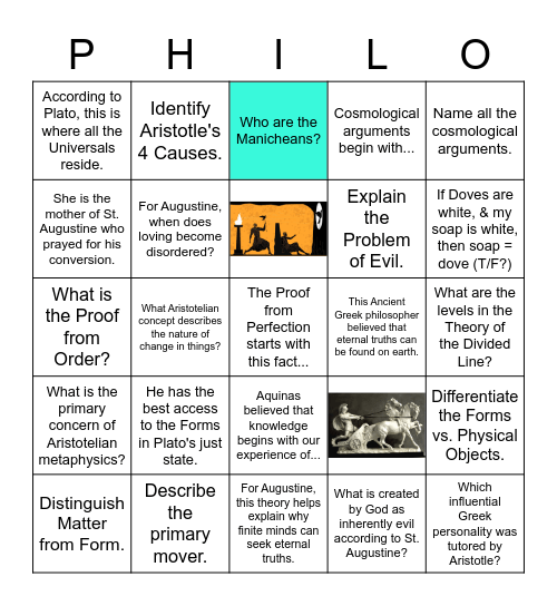 Philosophy Bingo (SS10) Bingo Card