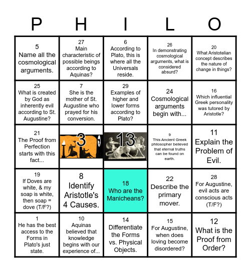 Philosophy Bingo (SS10) Bingo Card