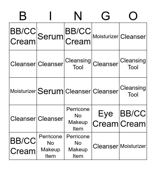 The Great Cleanse Bingo Card