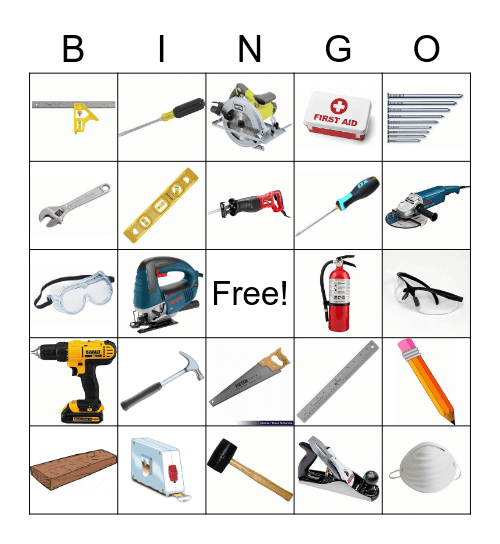 Tool ID Bingo Card