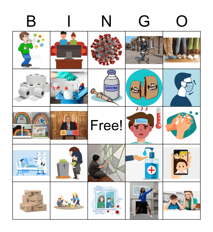 Covid 19 Bingo Card
