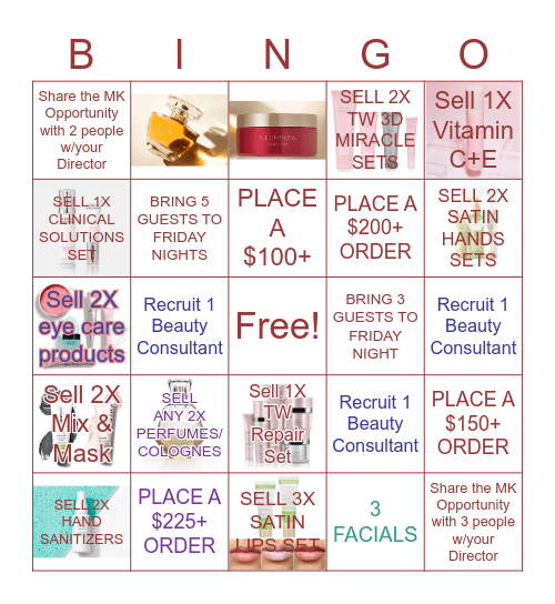 MK BINGO Card