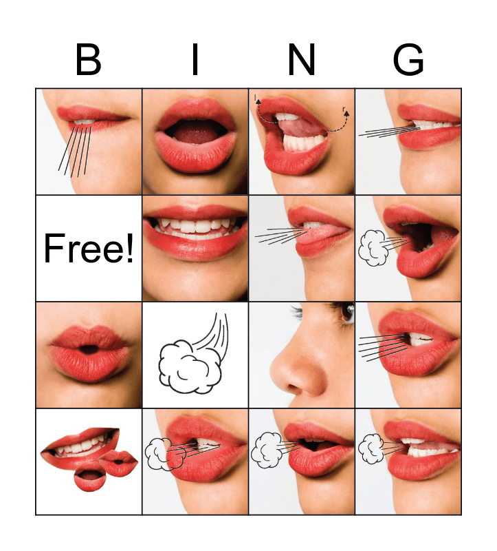 Name that sound Bingo Card