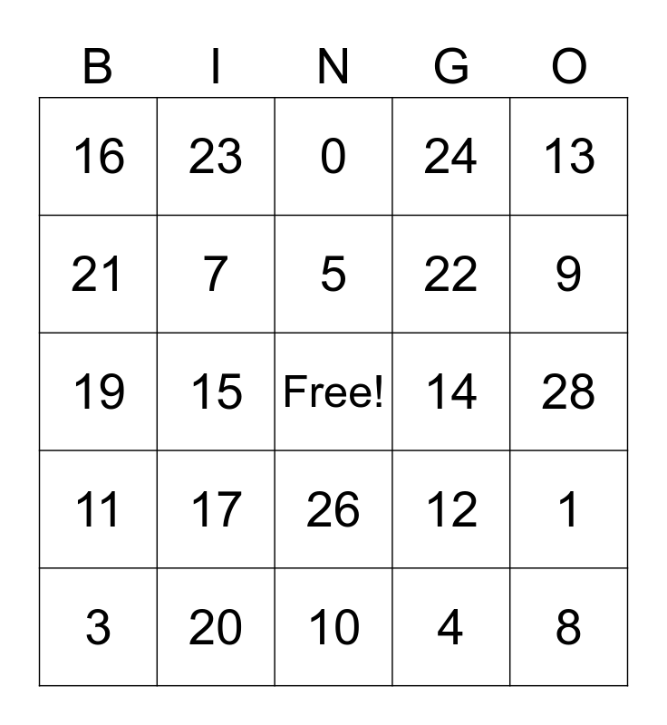 Pre K Bingo Cards at Linda Redmon blog