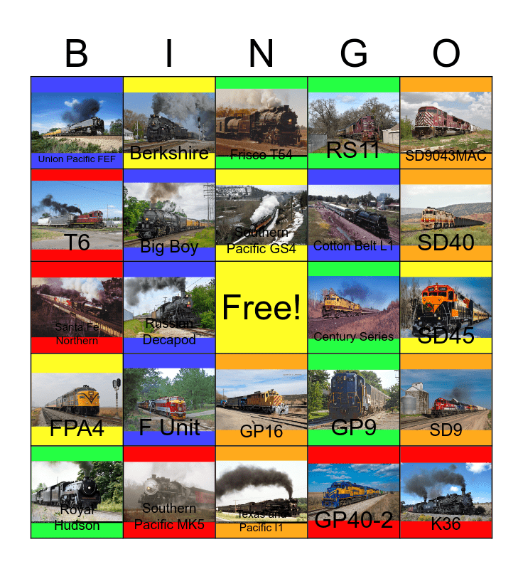 New Mexico Bingo Card