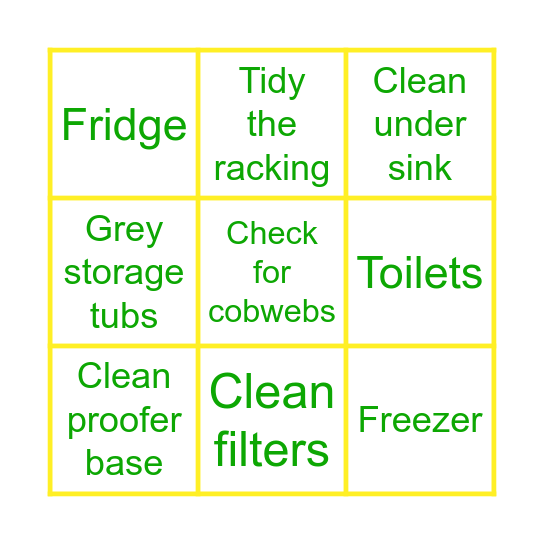 "I'm bored" Bingo Card