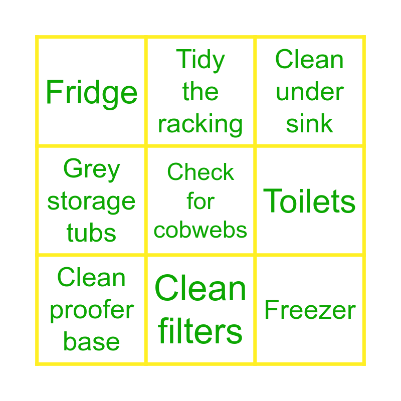 "I'm bored" Bingo Card