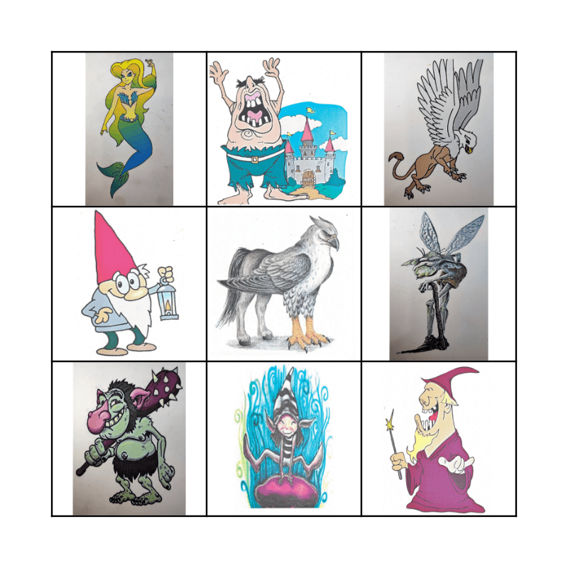 FANTASY CREATURES Bingo Card