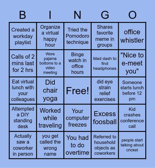 A2R BINGO Card
