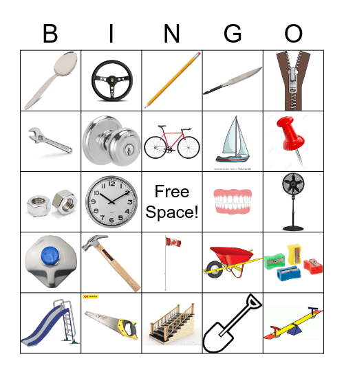Simple Machine Bingo Card