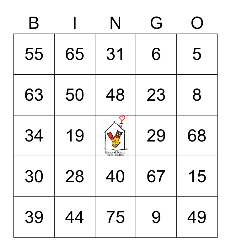 Welcome Back Bingo! Bingo Card