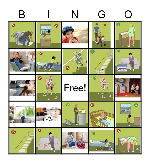 Child Safety Bingo Card