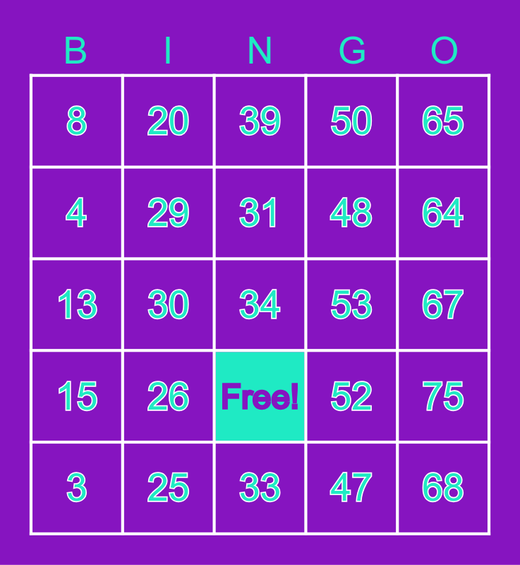 Barb's Bingo Finally! Bingo Card