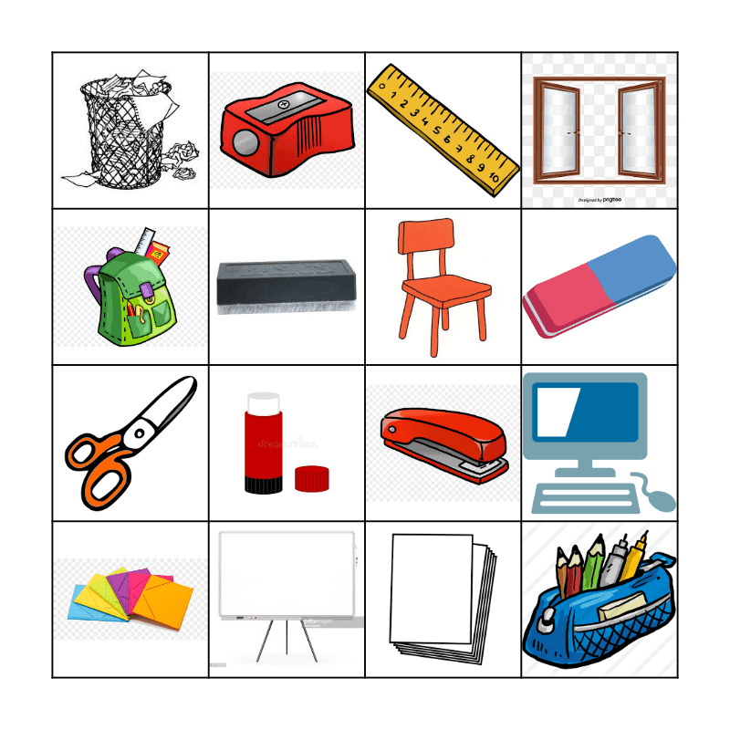 MATERIAL ESCOLAR Bingo Card