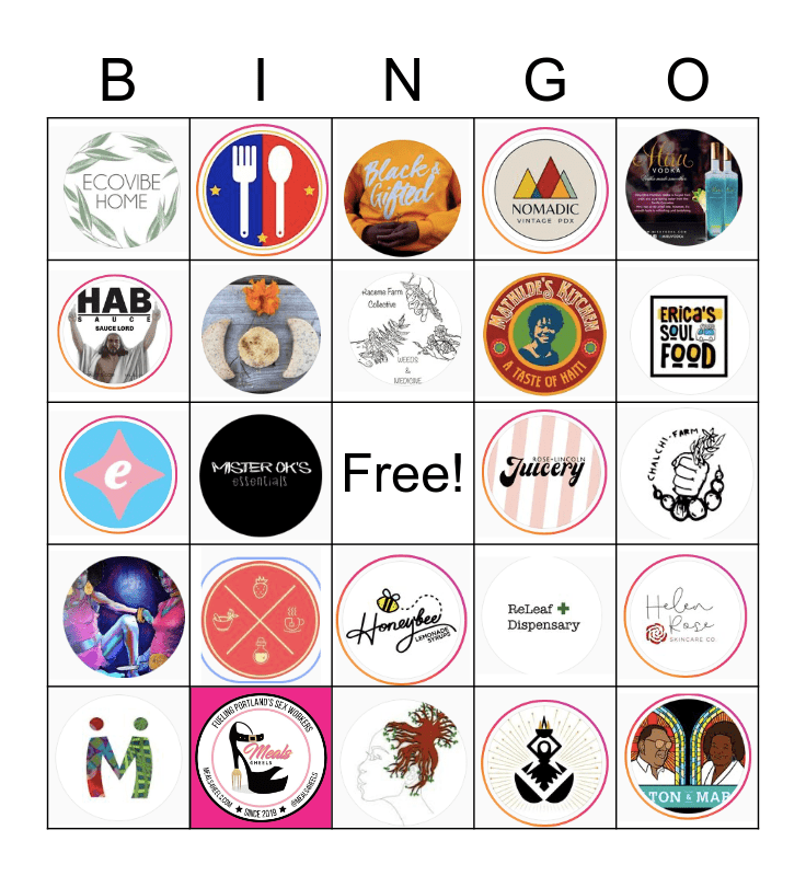 Co-Ro-Ro Bingo Card