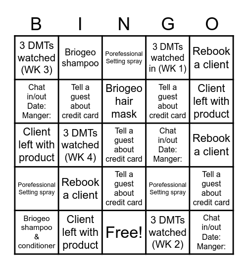 Period 1 Bingo Card