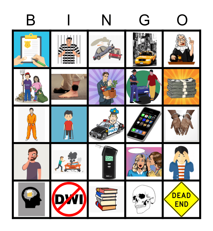 DWI Bingo Card