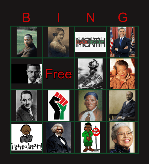 Black History Month Bingo Card