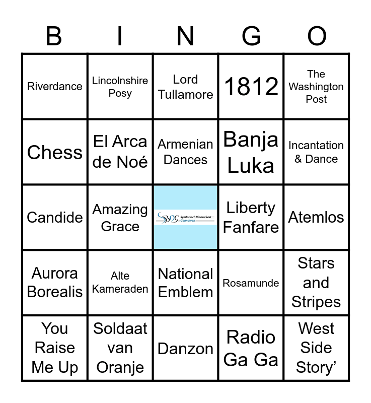 SBOG Bingo Card