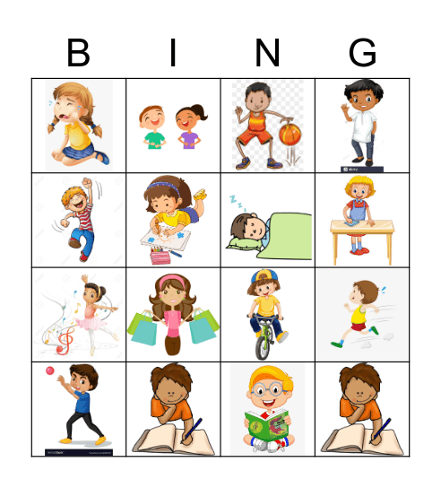 -ing BINGO Card