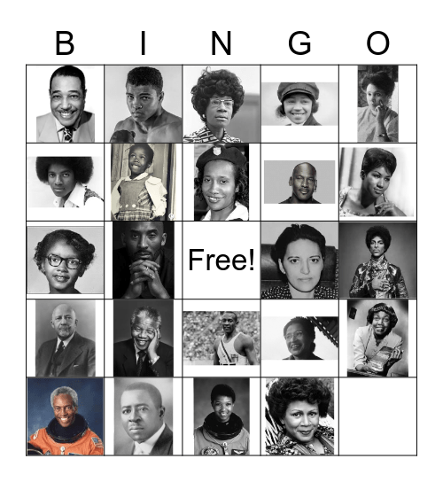 Black History Bingo Card