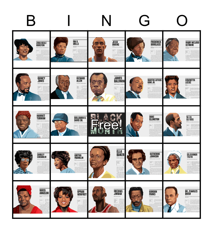 Black History Bingo Card