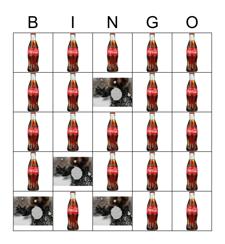 Snowball Fight Bingo Card