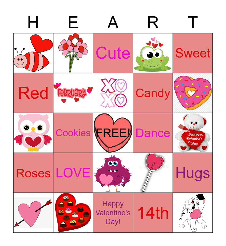 Cupid's Blast Bingo! Bingo Card