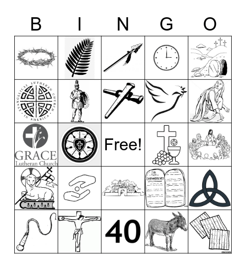 Lent Bingo! Bingo Card